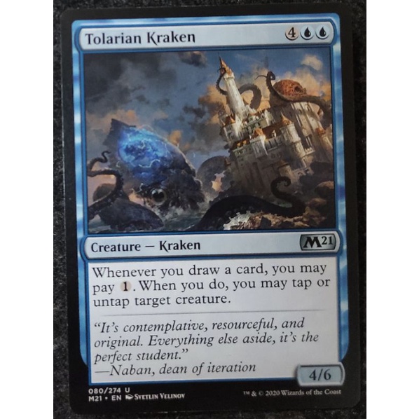 Magic The Gathering : Tolarian Kraken Uncommon Core Set M21 Card ...