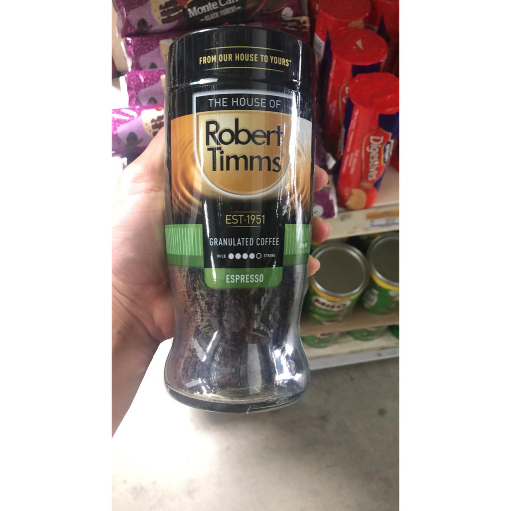 Robert Timms Premium Granulated Instant Coffee 200g Espresso/Full ...