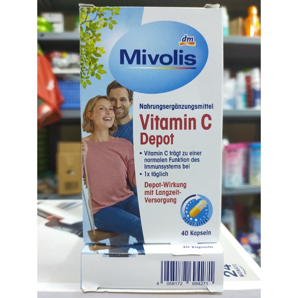 German product Vitamin C Mivolis box of 40 tablets | Shopee Malaysia