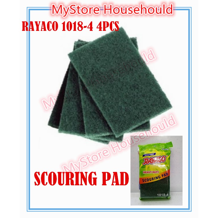 RAYACO 1018-4 Heavy Duty SCOURING PAD (4pcs) | Shopee Malaysia