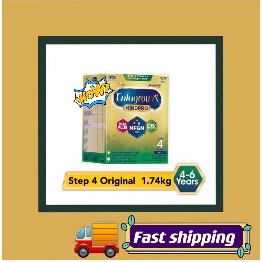 Enfagrow Step 4 Original / Asli (580g / 1.65kg / 1.74kg )EXP 3/2024 ...