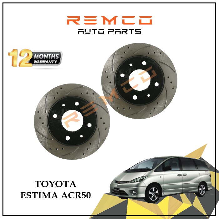 Toyota Estima ACR50 GSR50 Alphard ANH20 Front Rear Brake Disc Rotor ...