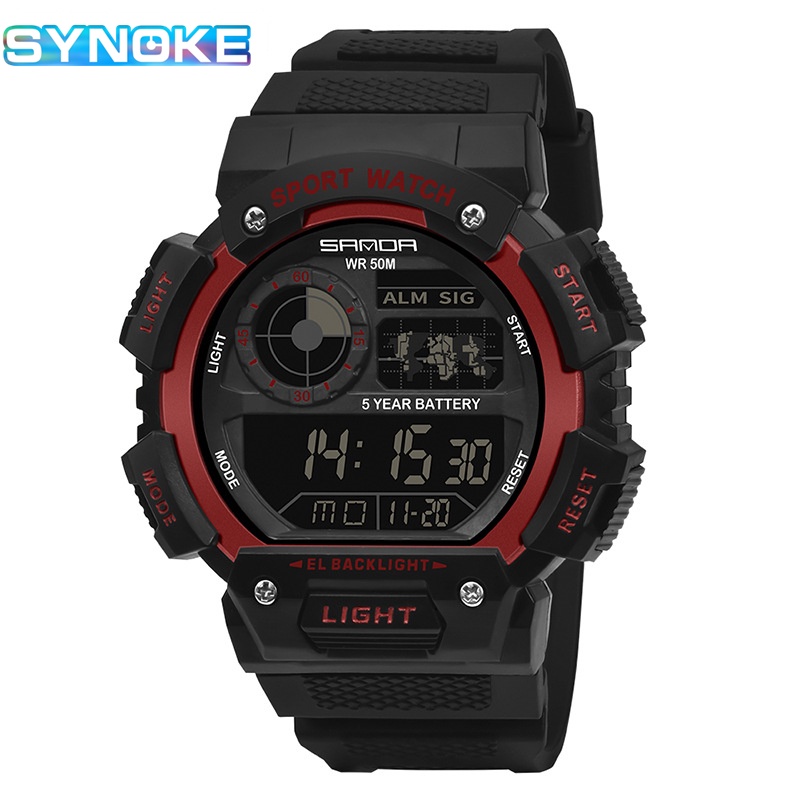 SYNOKE men's watch personality shockproof fashion waterproof electronic ...