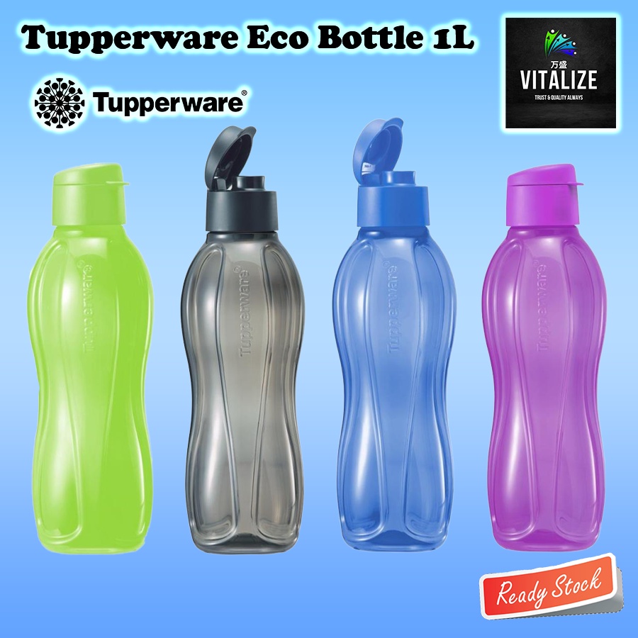 Tupperware Eco Bottle 1L 1 Liter Eco Drinking Flip Top Bottle 环保水瓶 1 公升 ...