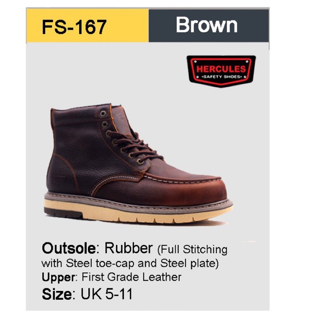 Safety Shoes Hercules R667 Mid Cut(FS167)Kasut Keselamatan | Shopee Malaysia