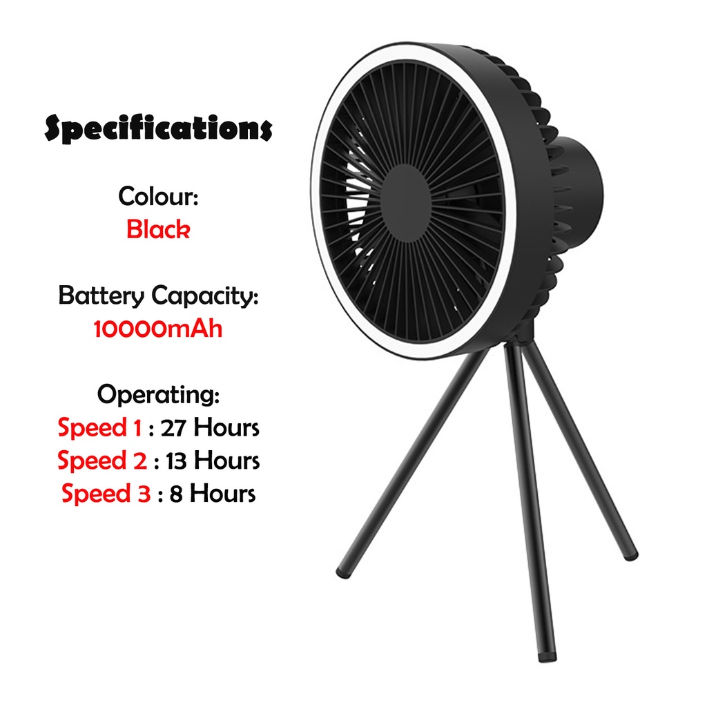 Swiss Thomas Portable Camp Light Powerful Rechargeable With Tripod Shopee Malaysia