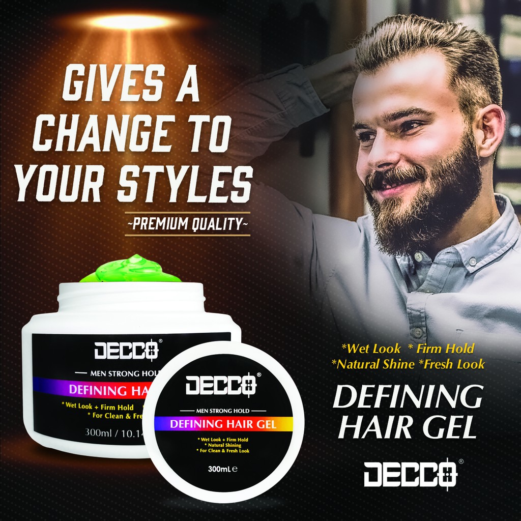 (READY STOCK)DECCO Defining Hair Gel | Shopee Malaysia
