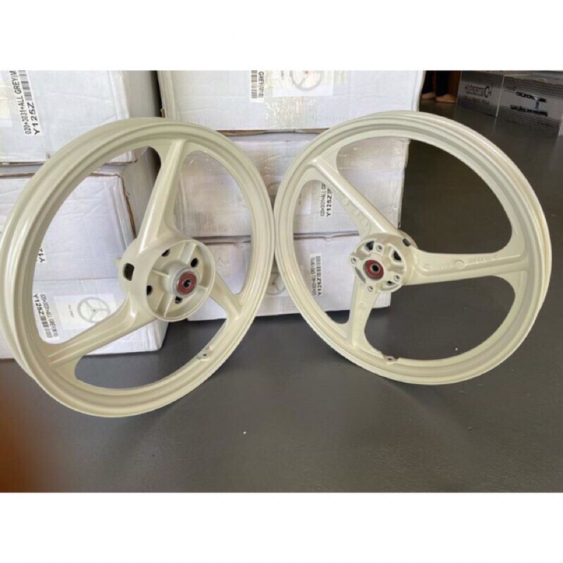 ENKEI Full Cop 3 Batang Y125Z/Y125ZR Putih Susu/Hitam Kilat | Shopee ...