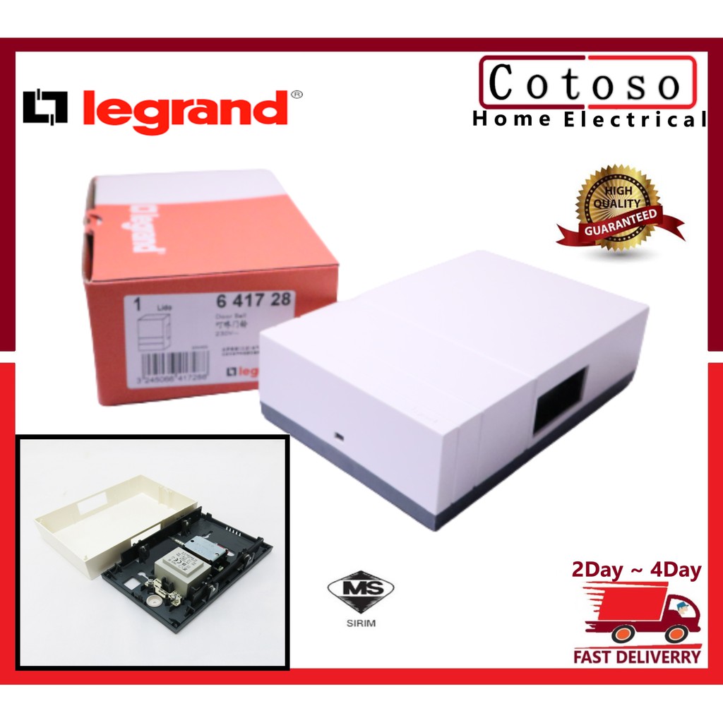 LEGRAND DOOR BELL 240VAC 641728 [Built In Transformer] Cotoso | Shopee ...