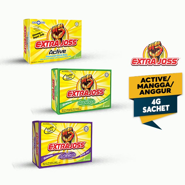 EXTRA JOSS ACTIVE/ANGGUR/MANGA 4G SACHET PACK X 6 PICS | Shopee Malaysia