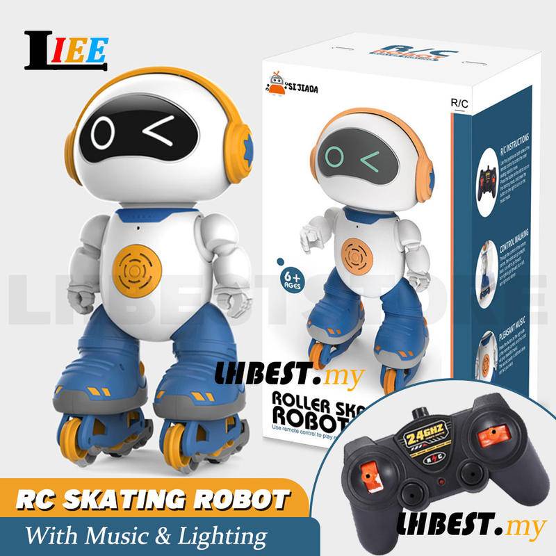 Smart RC Roller Skating Robot Remote Control Interactive Robot Kids Toy ...