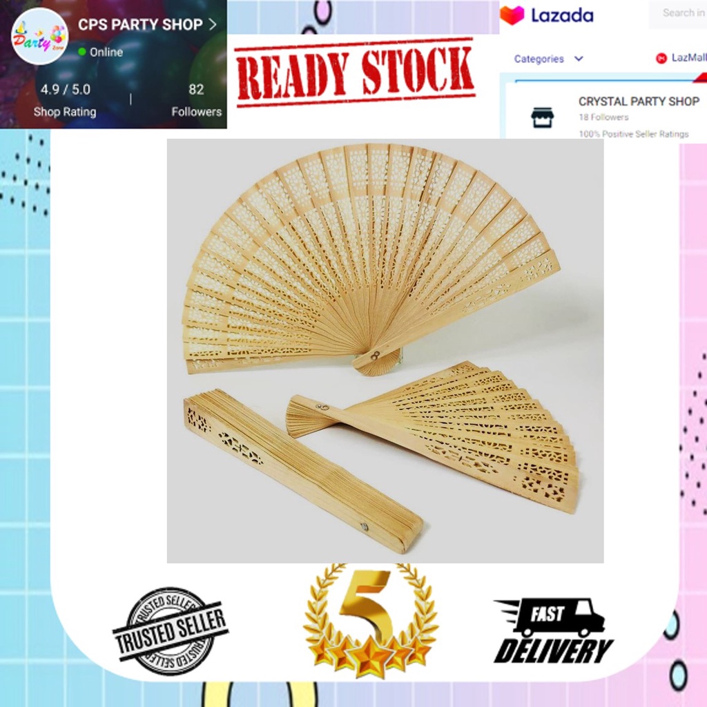 Wooden Hand Fan - Gift Fan - Souvenirs Fan - Wood Material - READY ...