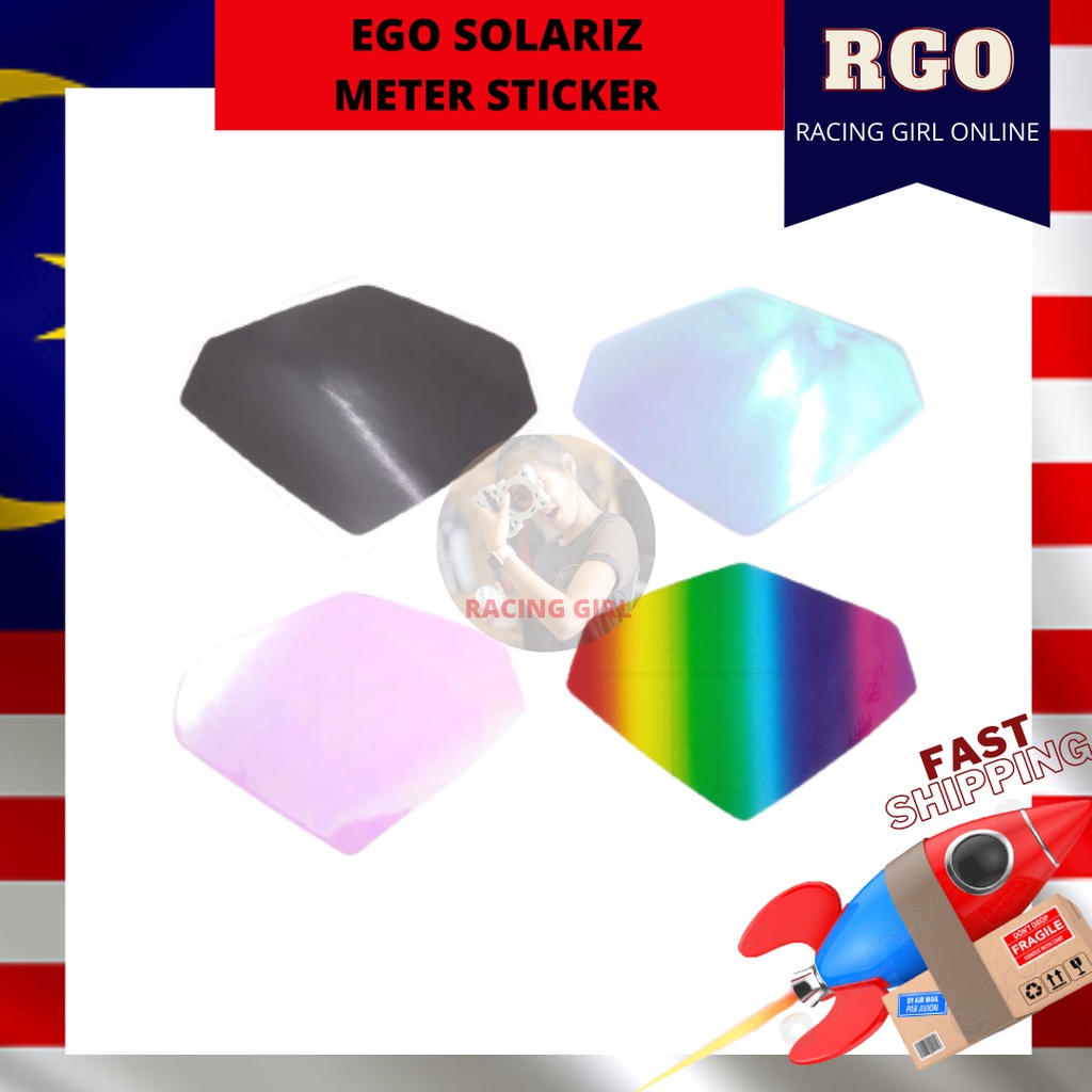 YAMAHA EGO SOLARIZ METER STICKER TINTED / RAINBOW / PINK / PURPLE BLUE ...