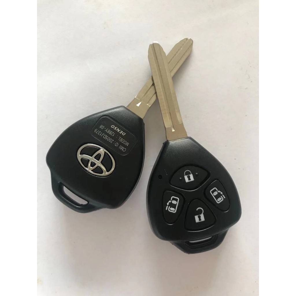 Toyota 4 buttons (dual doors) replacing remote key casing to update ...