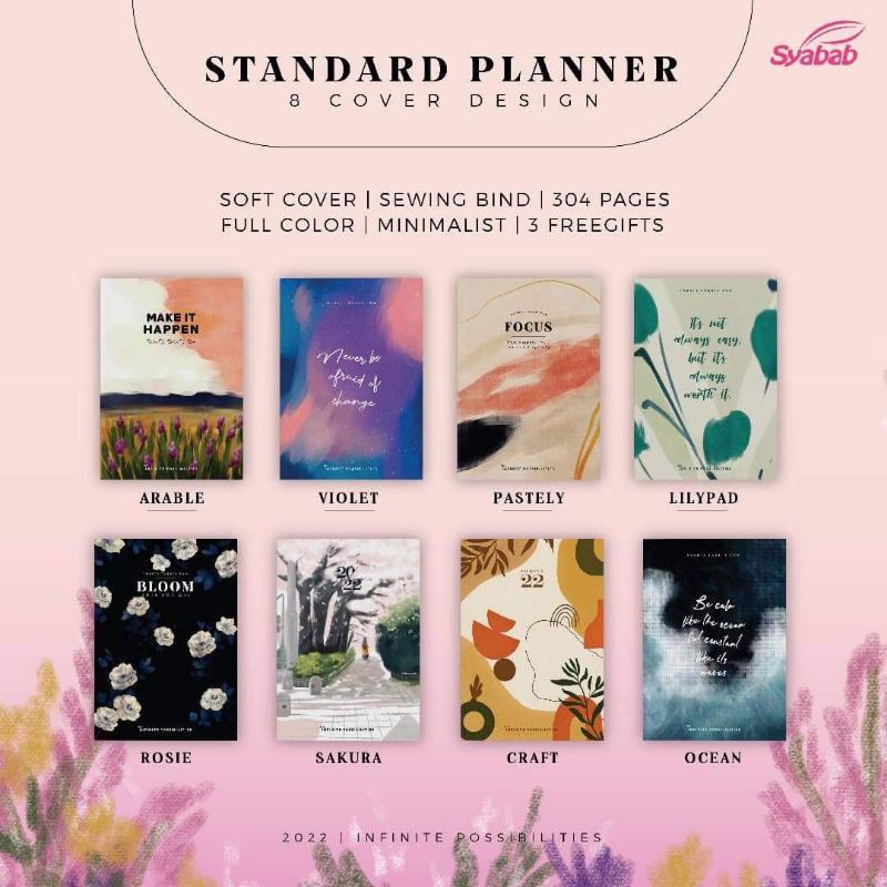 STANDARD PLANNER SYABAB 2022 - 8 PILIHAN | GALERI BUKU SYABAB // adeena ...