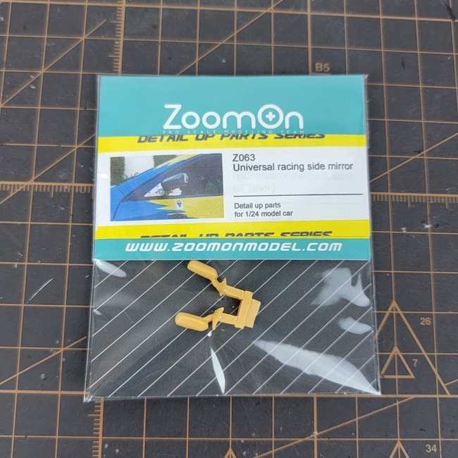 1/24 ZoomOn Craft Square Side Mirror For Tamiya, Aoshima, Fujimi Model ...