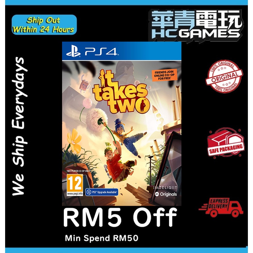 PS4 It Takes Two (English-Disc-New Seal) It Take Two / 双人成行 | Shopee ...