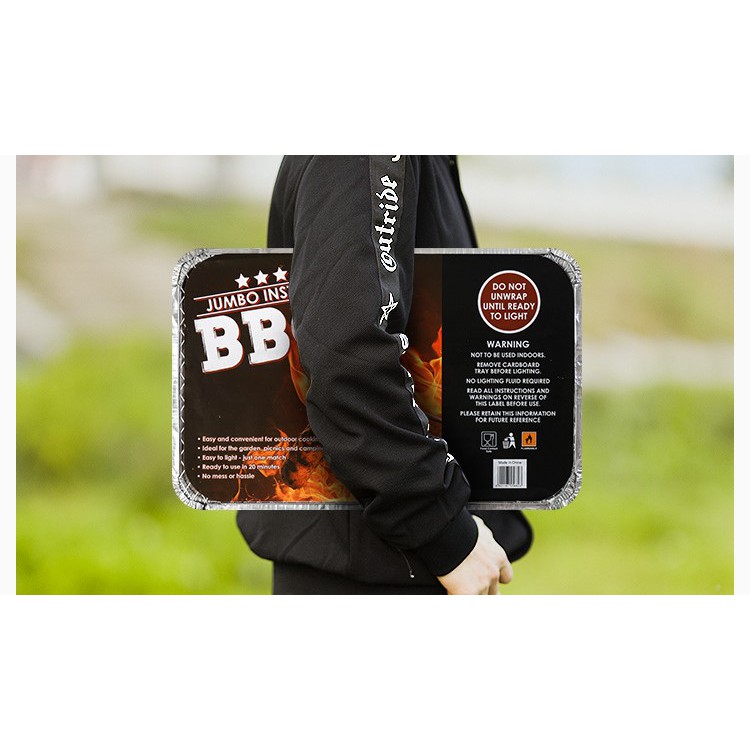 Easy Carry MIni Disposable BBQ grill one time grill with Charcoal ...