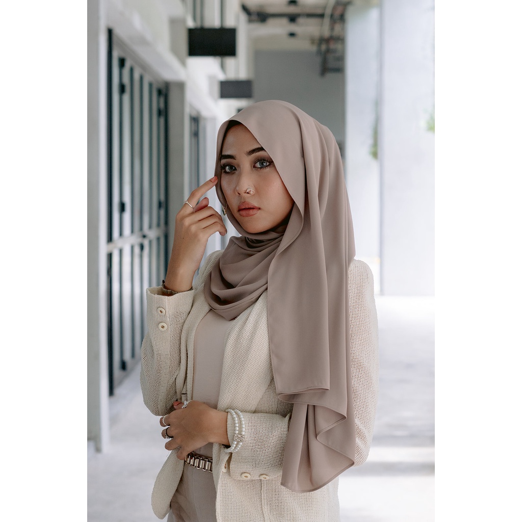 PREMIUM CHIFFON HIJAB RASHIQA with SHAWL MAGNETIC PIN | Shopee Malaysia