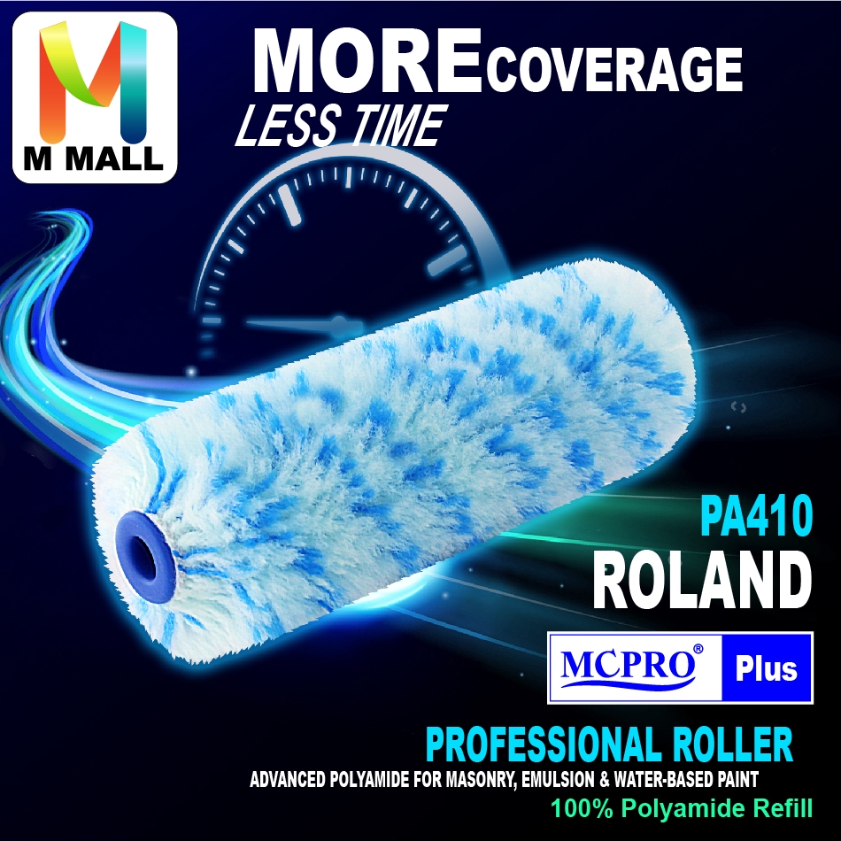 (1PC) MCPRO 4" Premium Paint Cover Refill Polyamide Roller ROLAND PA410 ...