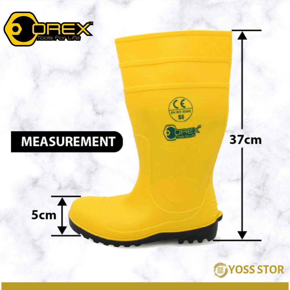 YOSS Orex Safety Rain Boots With Steel Toe | Shopee Malaysia