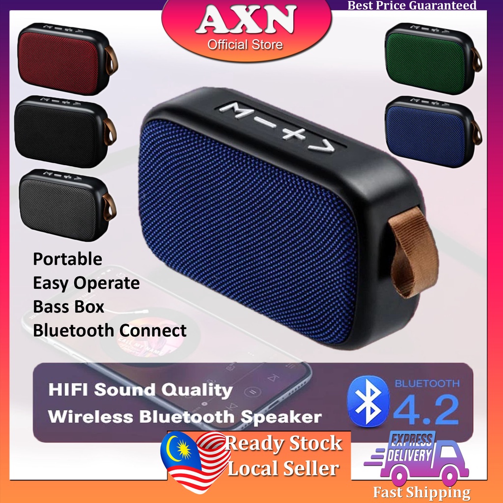 AXN Bluetooth Speaker Cordless Wireless Music Box Bass 6D Portable ...