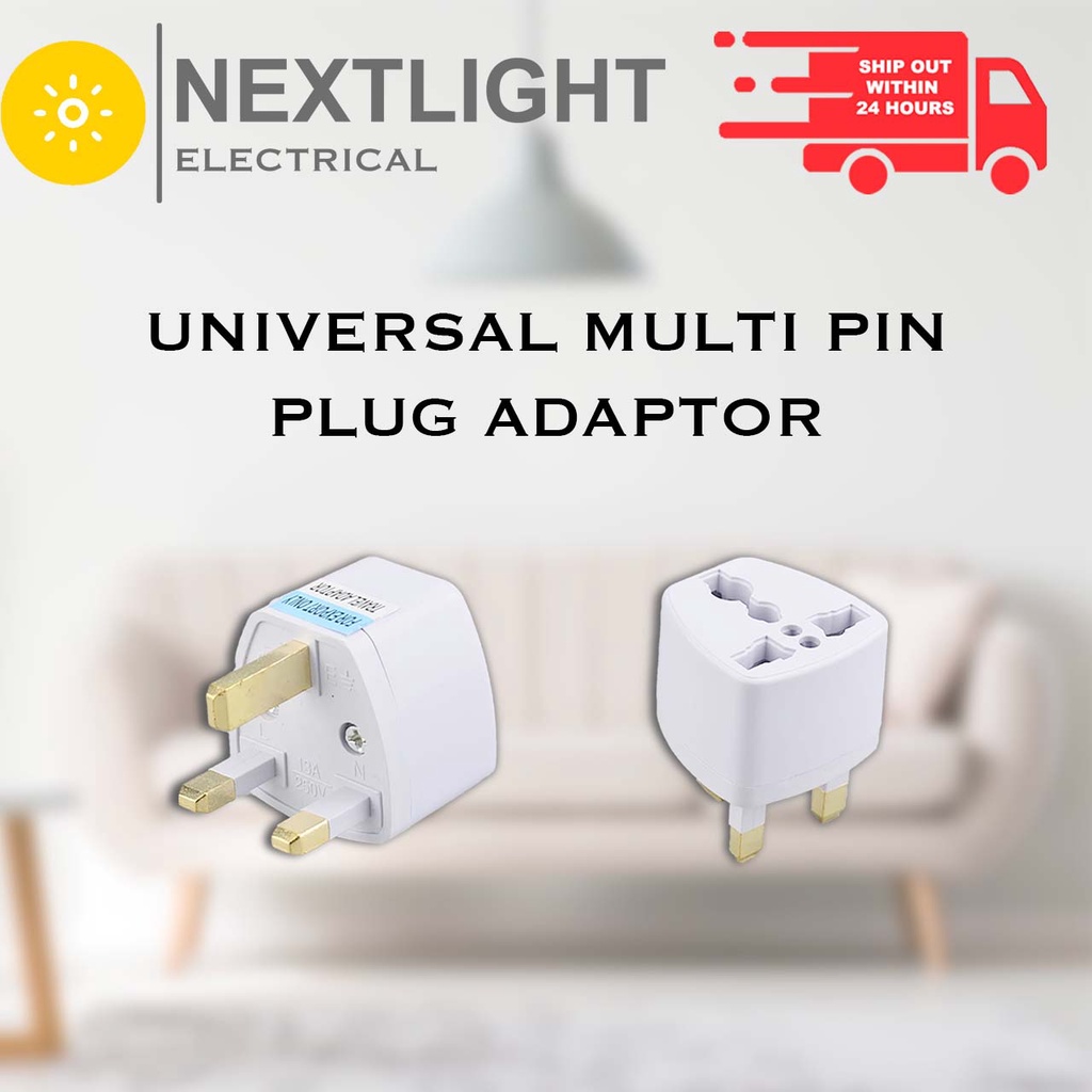 Universal Multi Plug | UK plug adapter | High Amp Multi Pin Plug | 13A ...