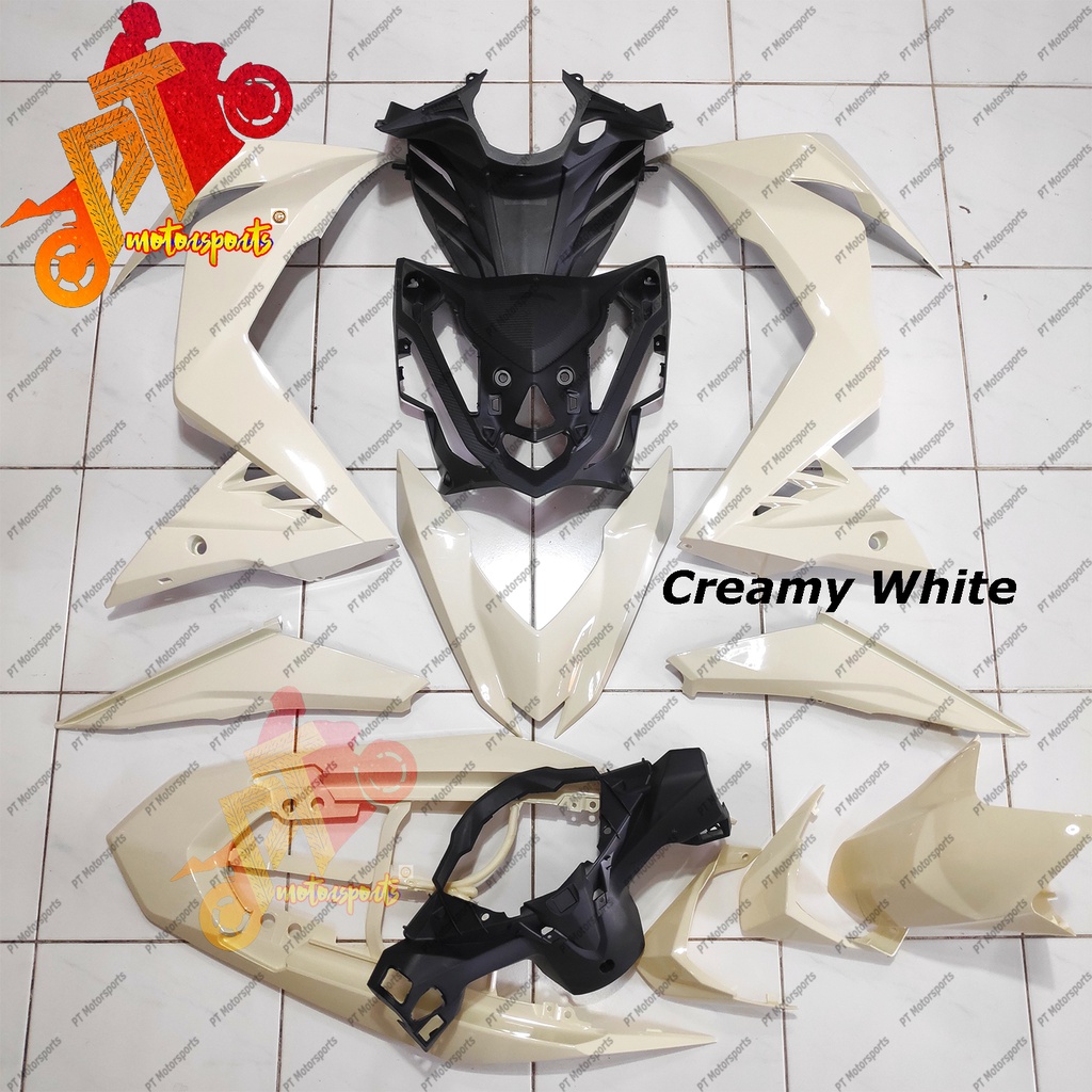 Honda RS 150 V1 V2 Creamy White Ready Stock Cover Set Kosong | Shopee Malaysia