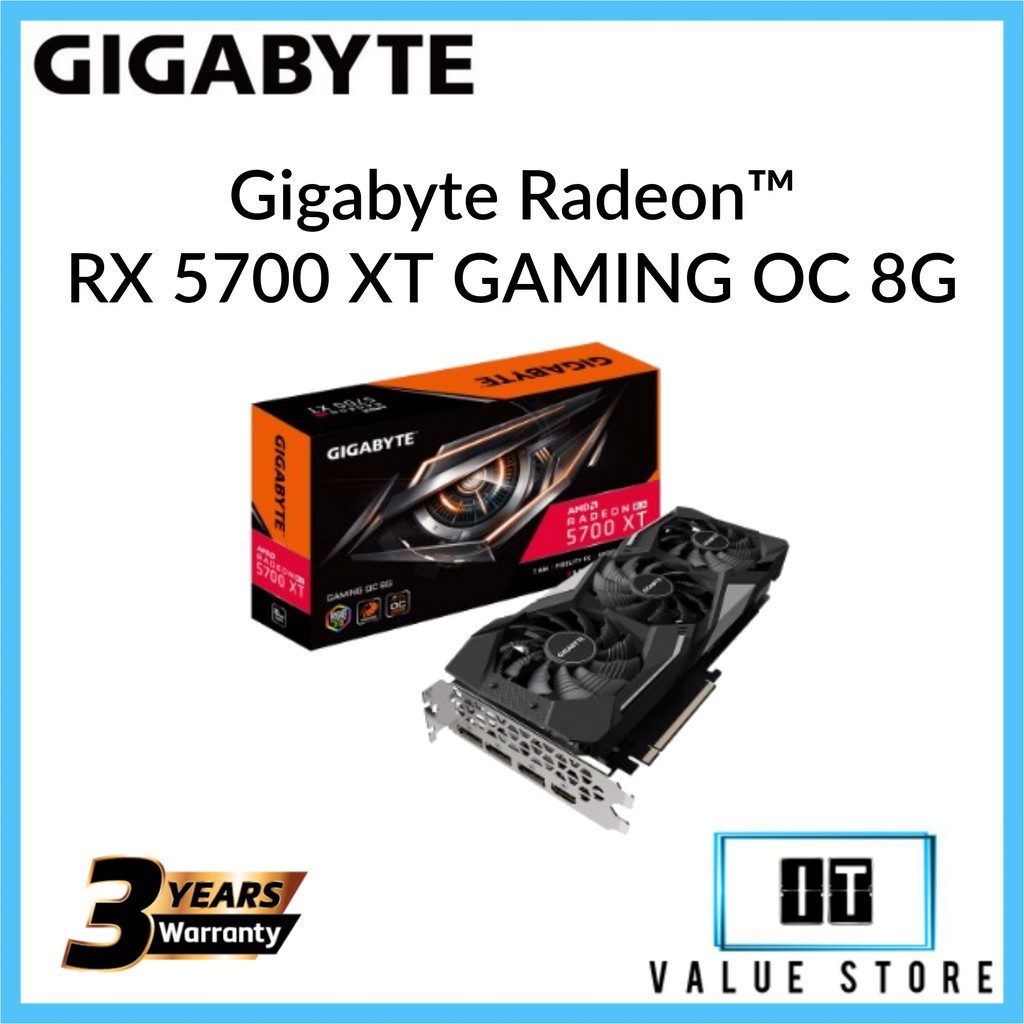 Gigabyte Radeon RX 5700 XT GAMING OC 8GB GDDR6 256bit Graphic Card (GV ...