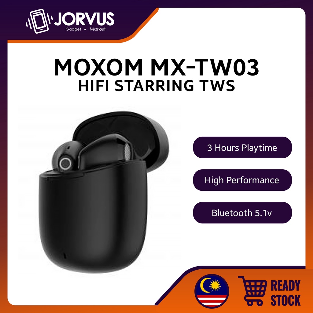 Moxom MX-TW03 Hifi Starring TWS Wireless Earbuds High Performance | Shopee Malaysia