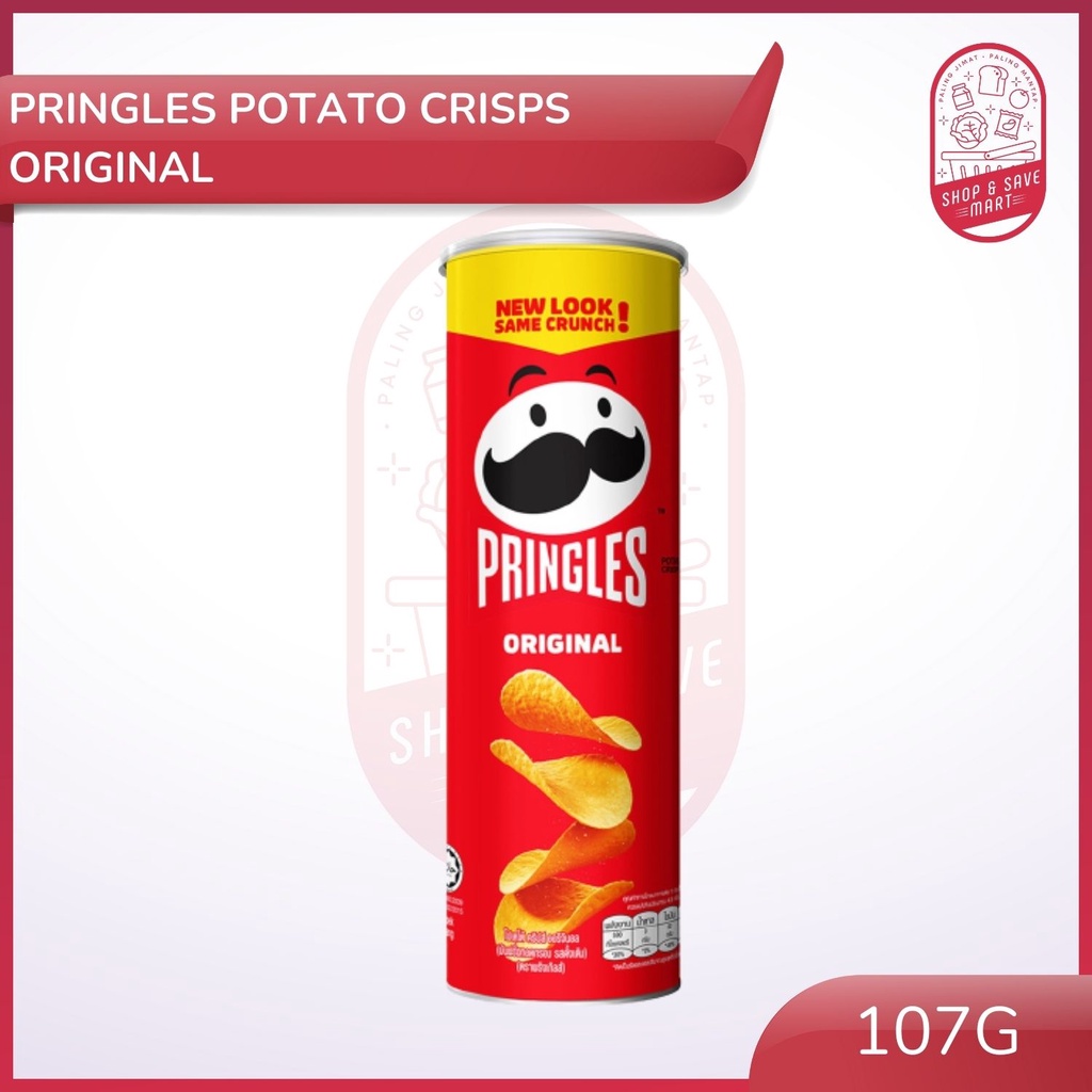 Pringles Potato Crisps - 107g (Flavor: Oringal/Sour Cream & Union ...