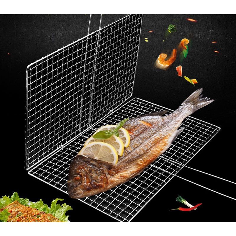 Jaring Pemanggang Bakar Ikan Ayam Hotdog / BBQ Mesh Net Grill Fish BBQ ...