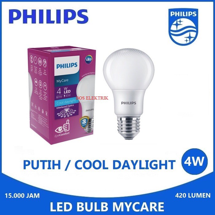 Philips LED Bulb Lamp 4 Watt (Large) | Shopee Malaysia