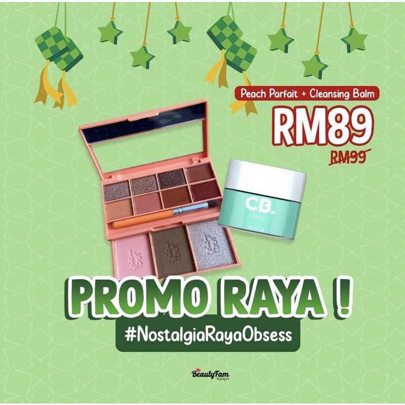 combo raya obsess ( peach parfait + cleansing balm) | Shopee Malaysia