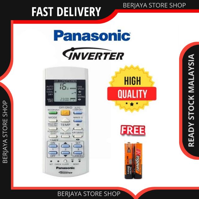 Panasonic Inverter Air Conditional Remote Control | Shopee Malaysia