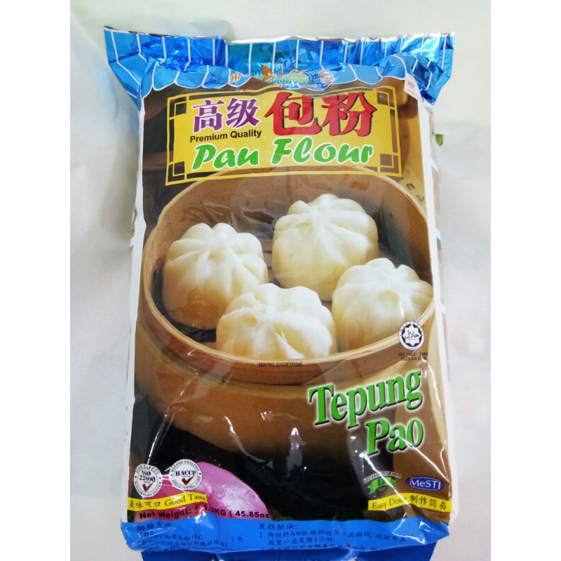 Pau Flour Tepung pau (Happy Grass) 1.3kg or 650gm | Shopee Malaysia