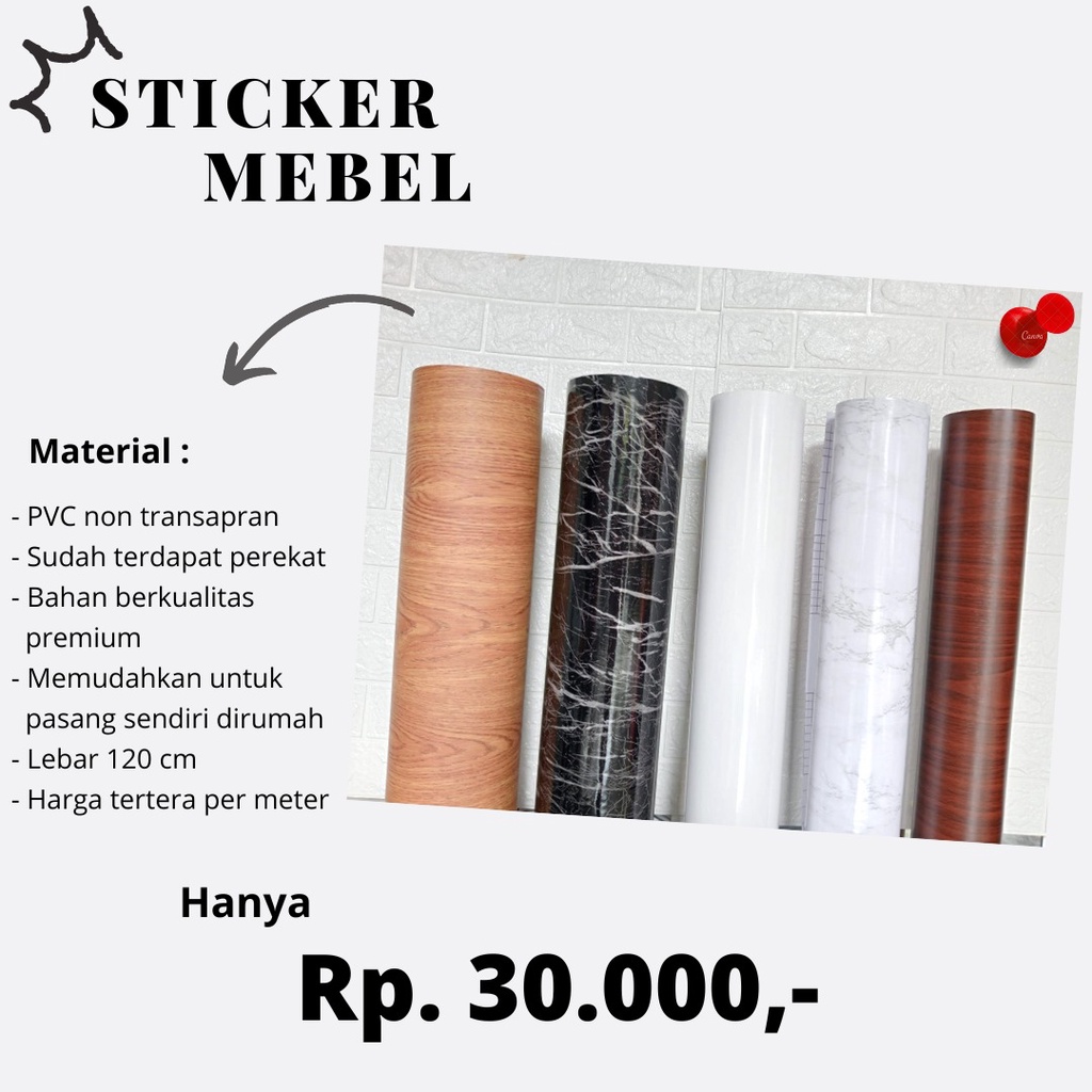 KAYU Wood Motif Stickers / Stickers - With Fiber - 120cm Width (120cm x ...