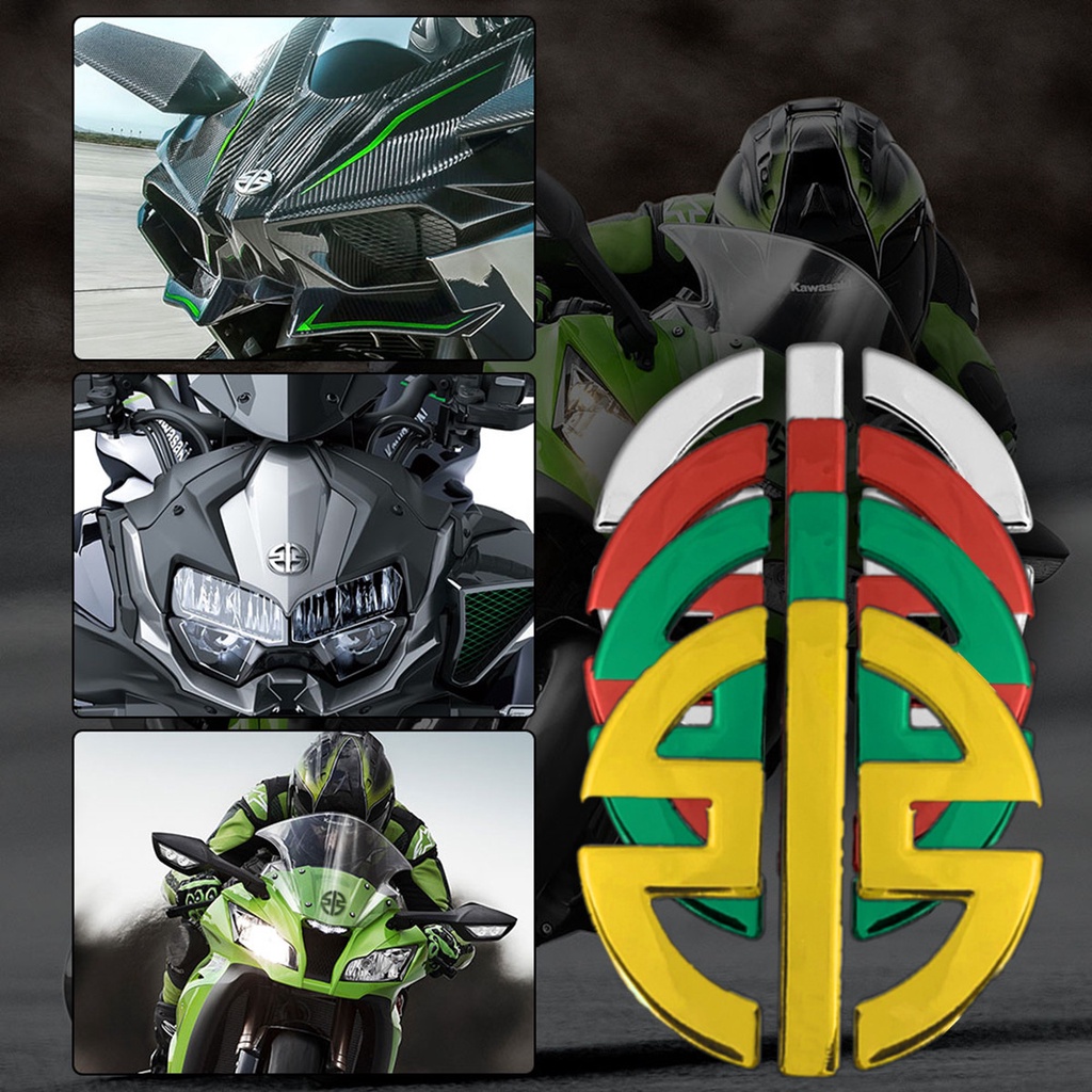 KAWASAKI 3D Motorcycle Decal Tank Stickers Emblem Logos for Kawasaki H2 ...