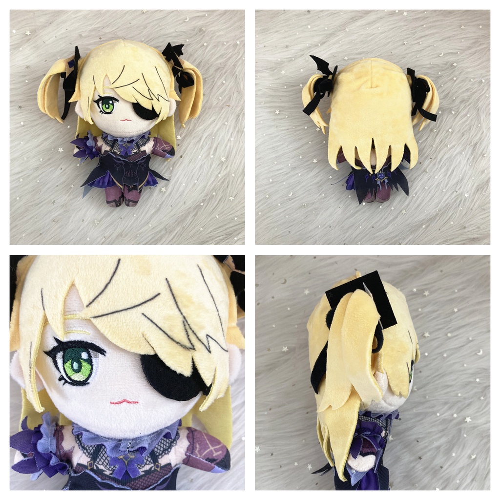 Genshin Impact Plush Toy Mona Anime Yoimiya Eula Ye Lan Regrator Fischl ...