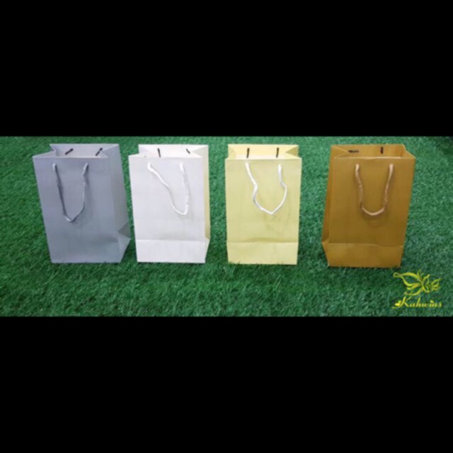 SPB9224~PAPER BEG (WHITE CARD) (14X9.5X23CM) { 1 PACKET 10PCS }🔥[READY ...