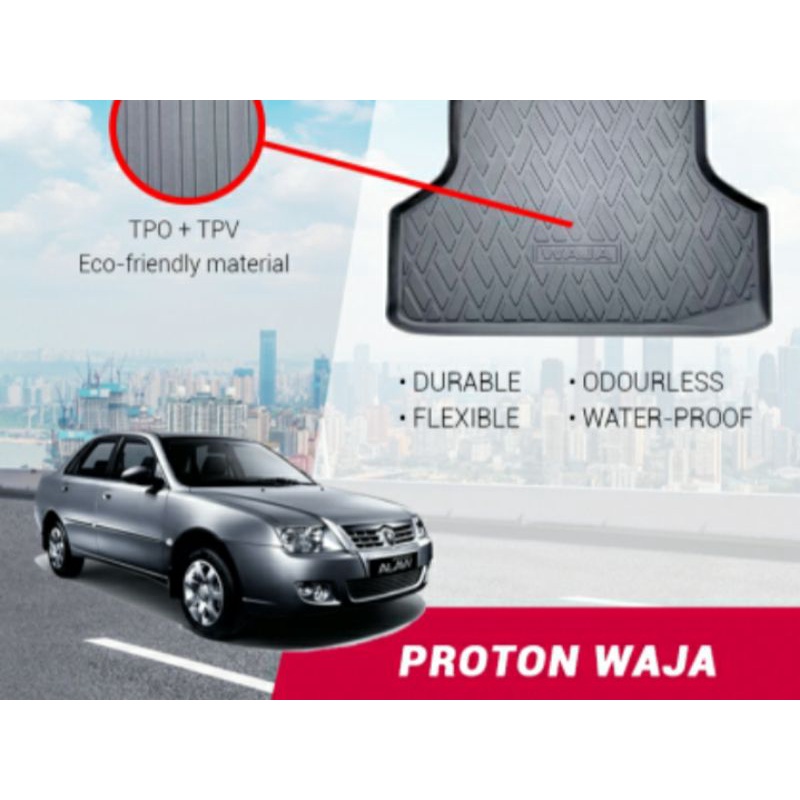 Proton waja boot tray trunk tray cargo tray rubber tray MADE IN ...