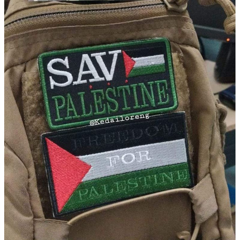 CUSTOM PATCH EMBROIDERY SAVE PALESTINE / FREEDOM FOR PALESTINE | Shopee ...