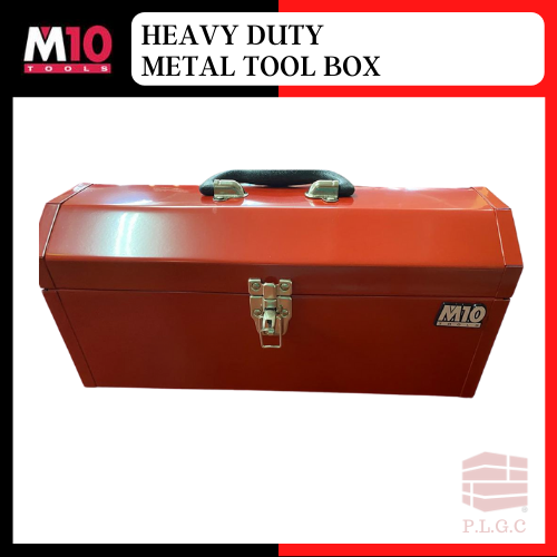 M10 Heavy Duty Metal Tool Box with Anti-scratching Coating Red Color r ...