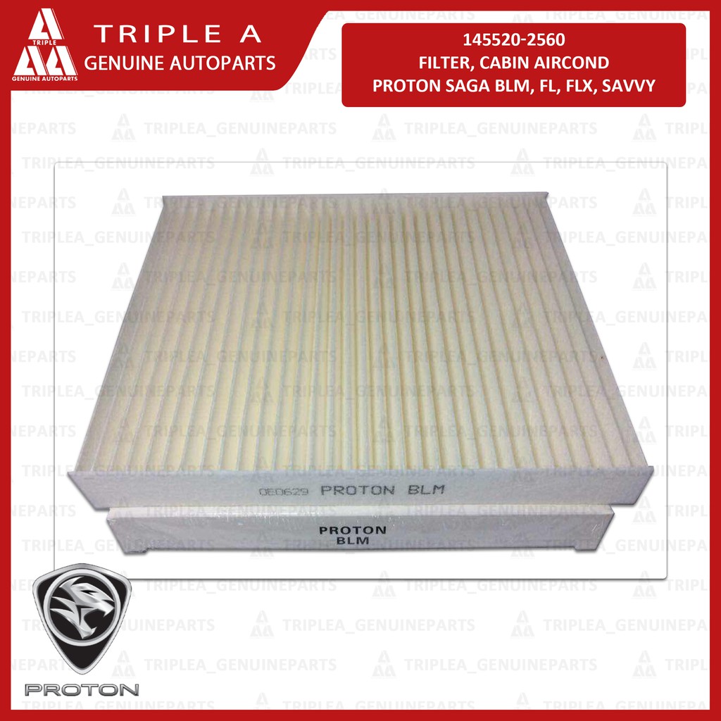 145520-2560 Cabin Air Filter Proton Saga BLM, FL, FLX, Savvy Air ...