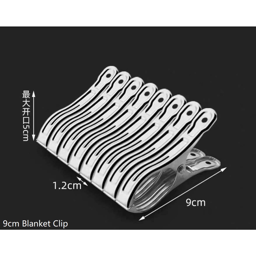 Stainless Steel Clothes Clip Windproof Stainless Steel Household Fixing ...
