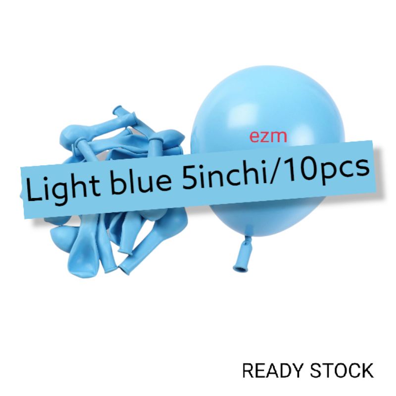 20pcs matha 5 inchi ballon latex belon 1.8g party decoration | Shopee ...