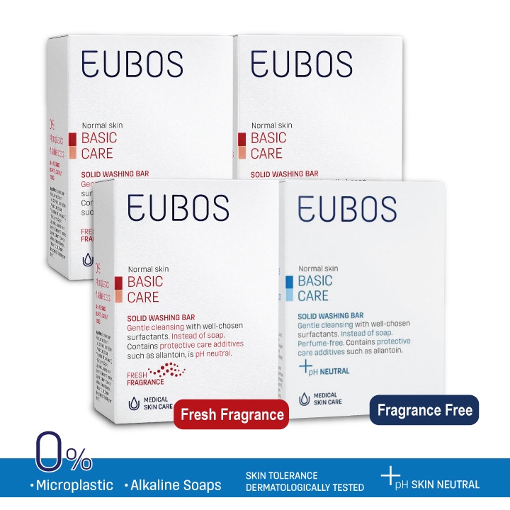 EUBOS Solid Bar Red_Blue 125g ( 4 in one bundle) | Shopee Malaysia