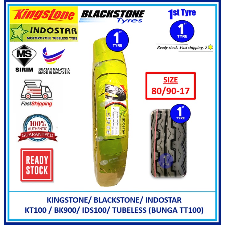 [TAYAR 2022]TAYAR KINGSTONE/BLACKSTONE/INDOSTAR TAYAR MOTORCYCLE TYRE ...
