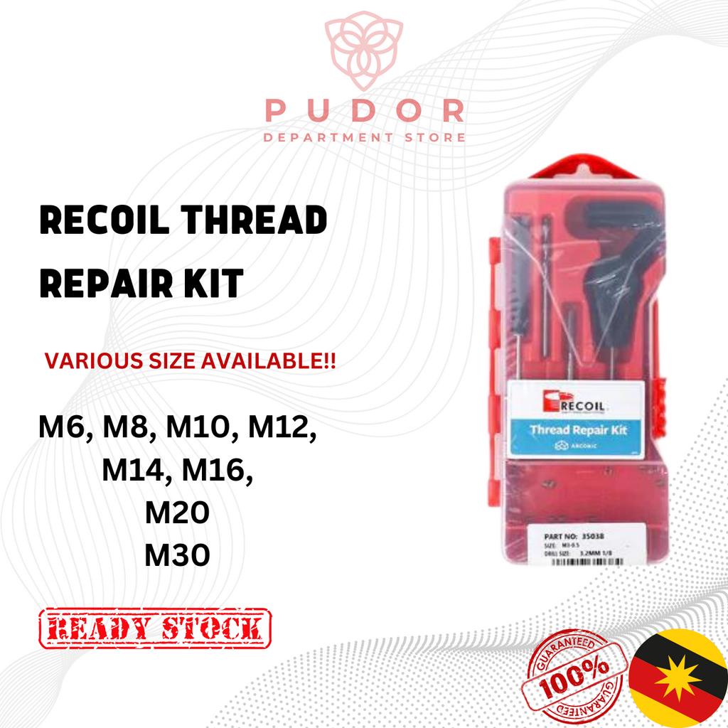 METERIC MM RECOIL THREAD REPAIR KIT - Rethread screw Tapping Tool set ...