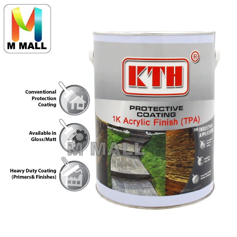 5Litres | 5L 1K KTH ACRYLIC FINISH PAINT STONE LACQUER / SLATE SEAL ...